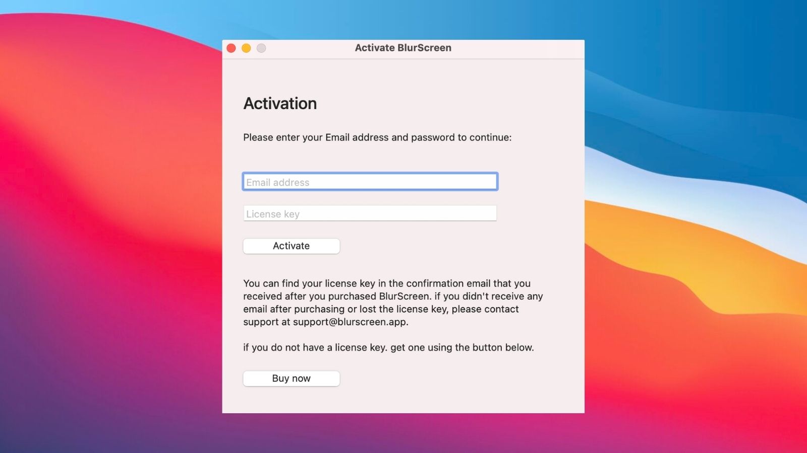 BlurScreen App ~ Hides sensitive information on screen